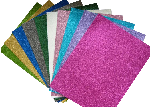 Self Adhesive Glitter Eva Sheet - Hone Arts