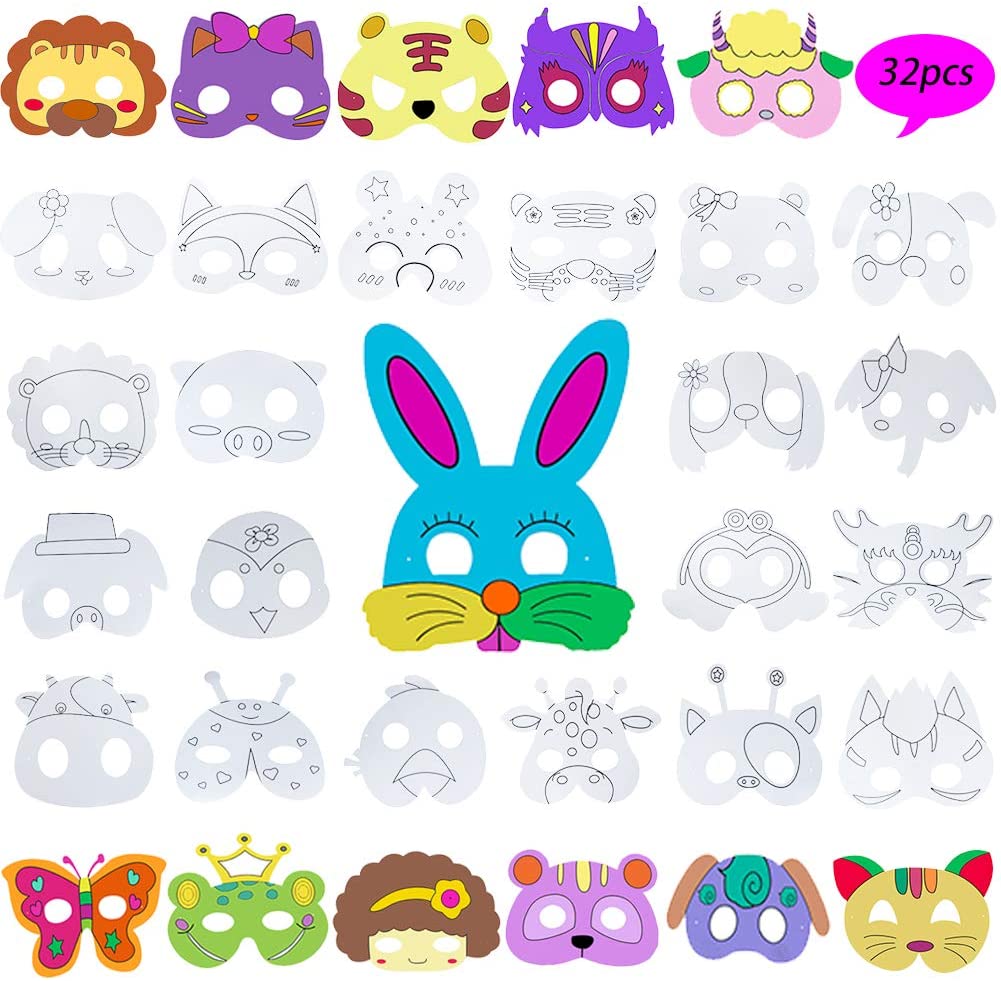 DIY Hand Painted Paper Masks - Hone Arts